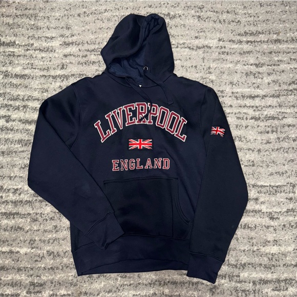 Liverpool | Sweaters | Liverpool Blue And Red Sweater With Bold ...